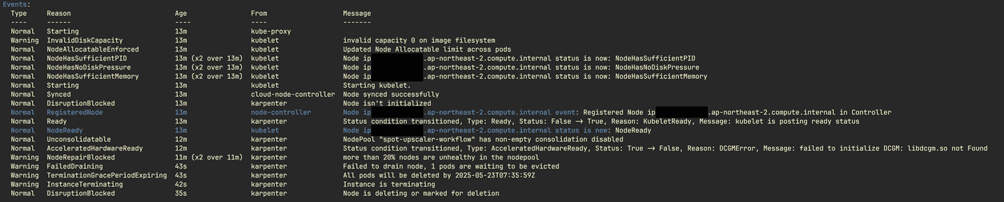 EKS Bottlerocket AMI에서 DCGM 오류로 GPU 노드 반복 교체 문제 해결기
